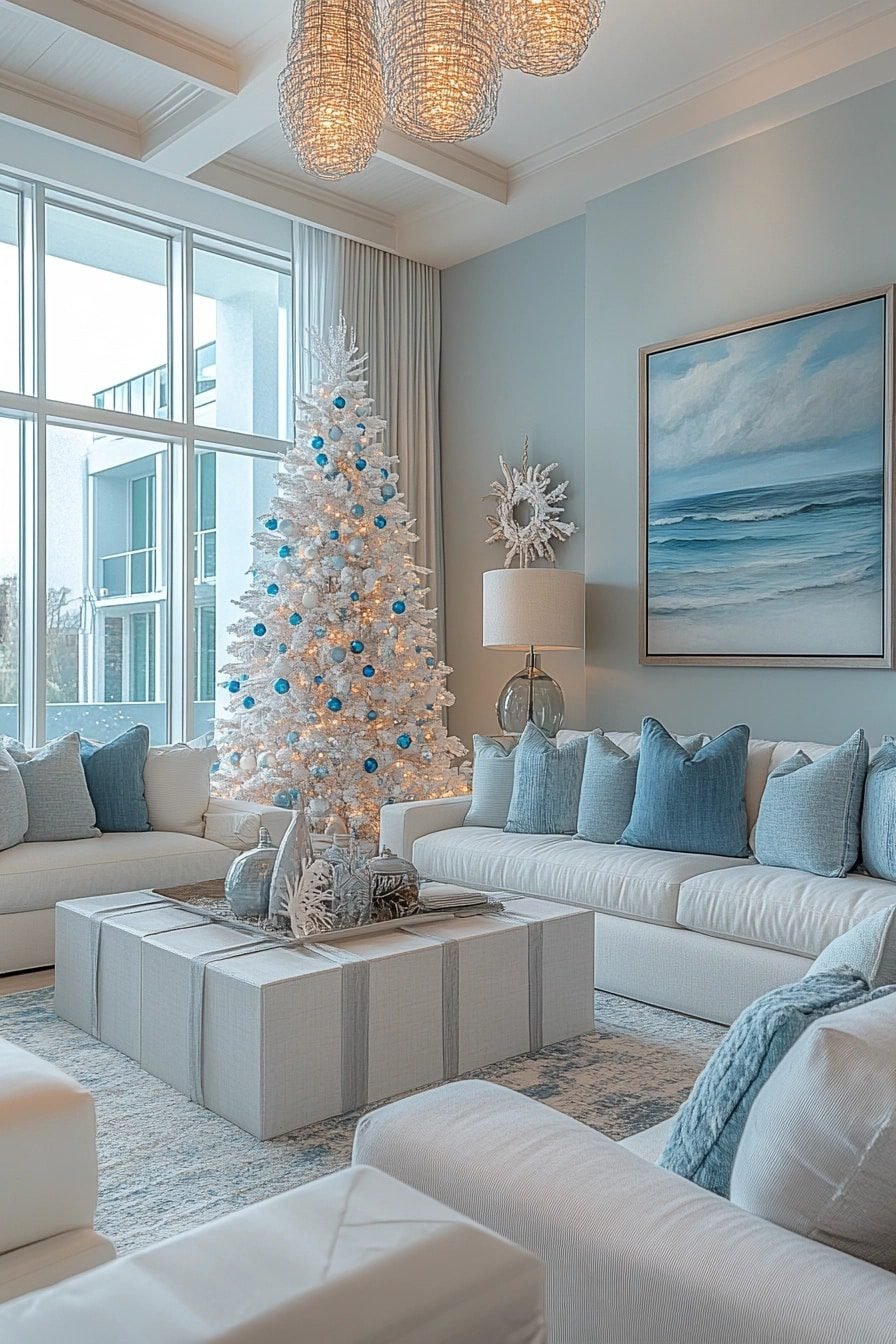 29 Blue Christmas Decor Ideas To Create A Peaceful Holiday Atmosphere ...