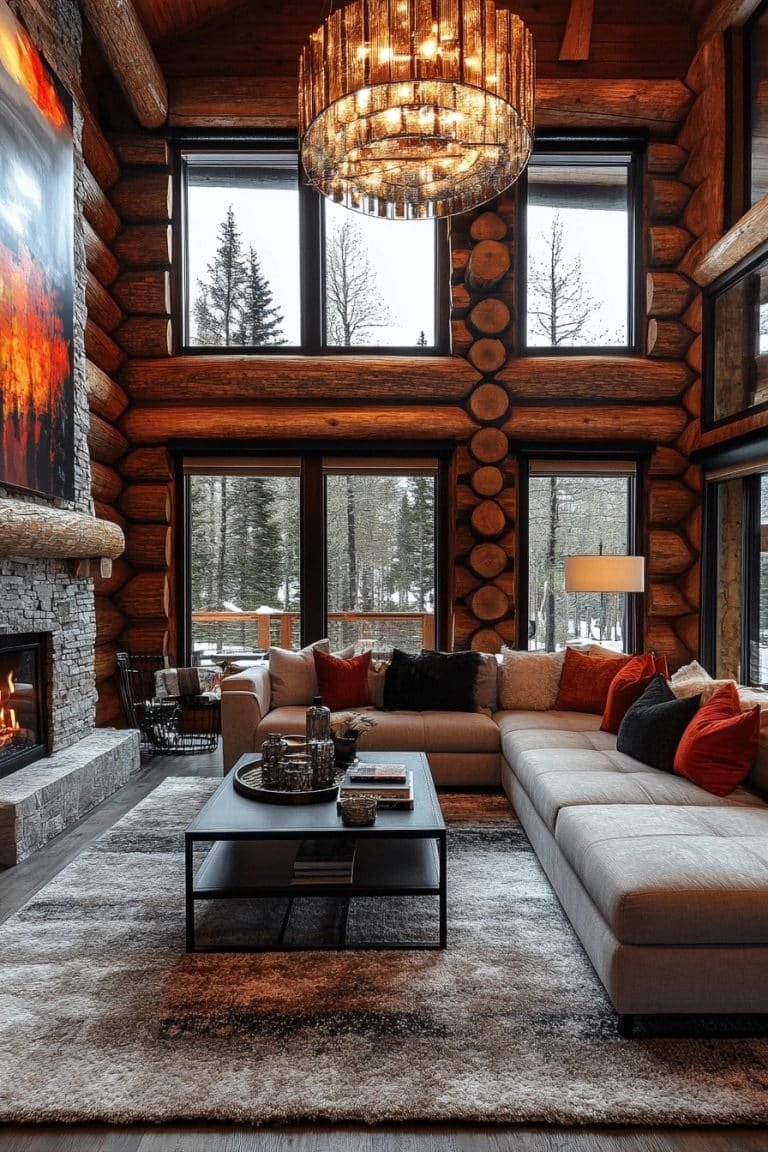 29 Log Home Decor Ideas For A Beautifully Balanced Design - Courtneys World