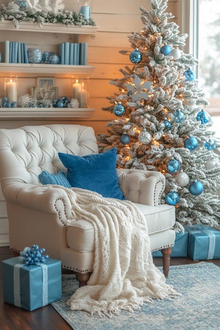 29 Blue Christmas Decor Ideas To Create A Peaceful Holiday Atmosphere ...