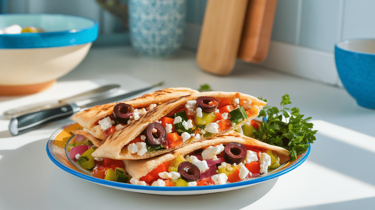 15-Minute Greek Pita Pockets - Courtneys World