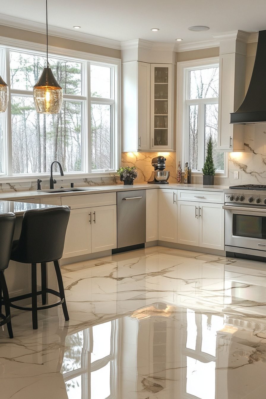 29 Kitchen Flooring Ideas For A Unique And Eye-Catching Floor ...