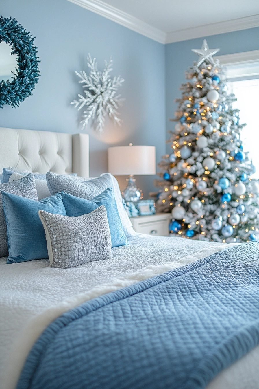 29 Blue Christmas Decor Ideas To Create A Peaceful Holiday Atmosphere ...