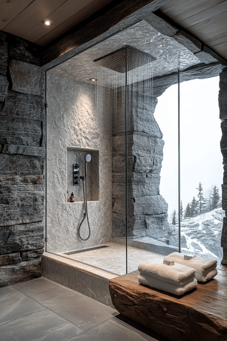 29 Rustic Wet Room Ideas For A Unique And Inviting Bathroom Design ...