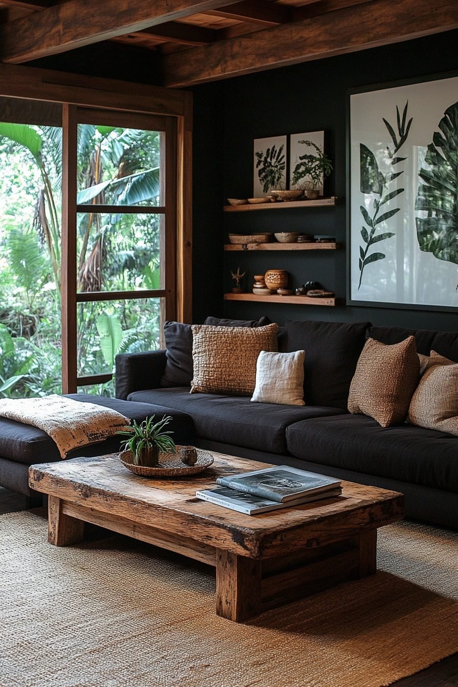 29 Dark Brown Couch Living Room Ideas For A Bold And Refined Design ...