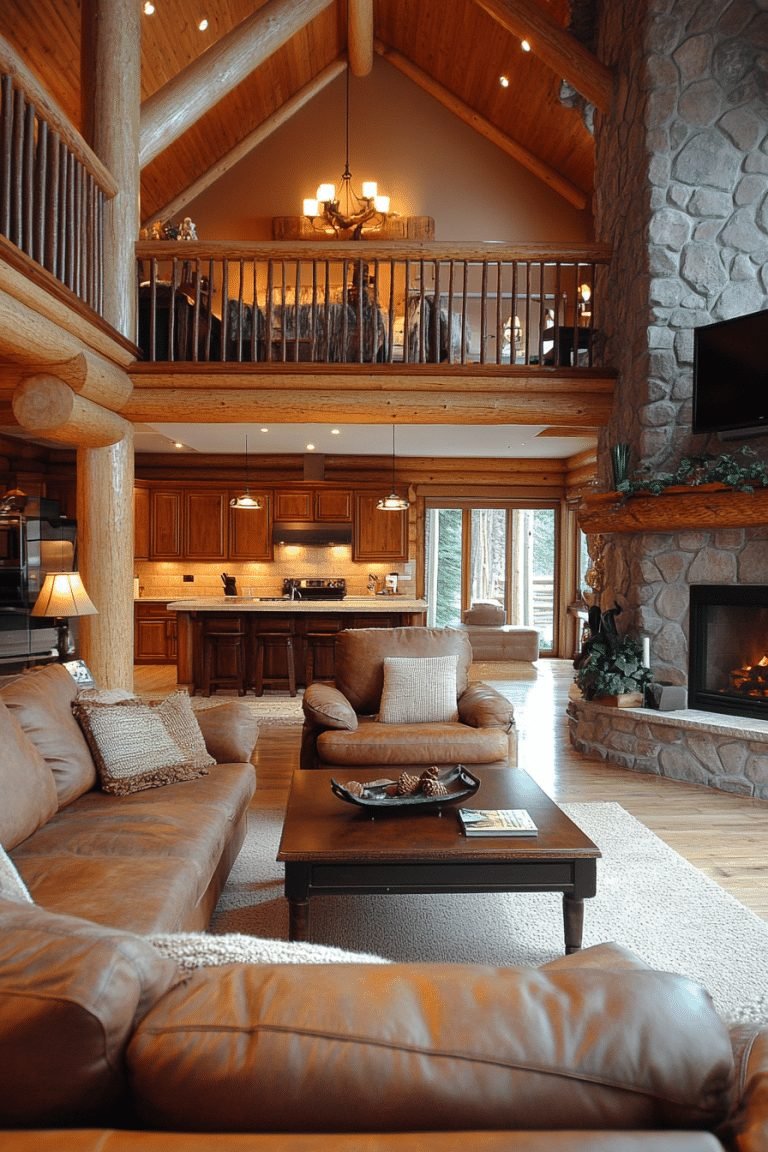 29 Log Home Interiors That Perfectly Balance Comfort And Style ...