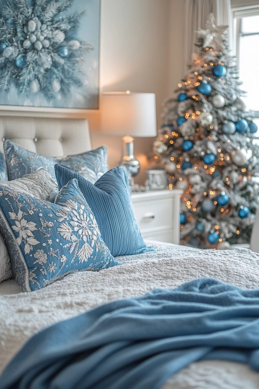 29 Blue Christmas Decor Ideas To Create A Peaceful Holiday Atmosphere ...