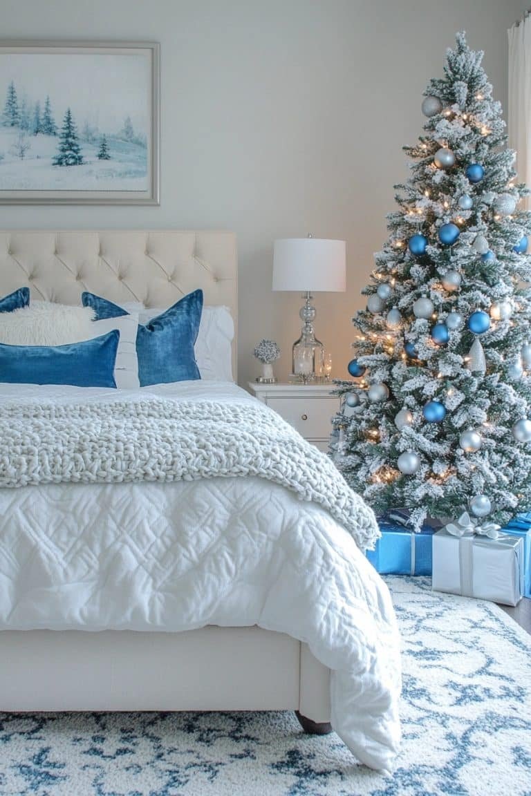 29 Blue Christmas Decor Ideas To Create A Peaceful Holiday Atmosphere ...
