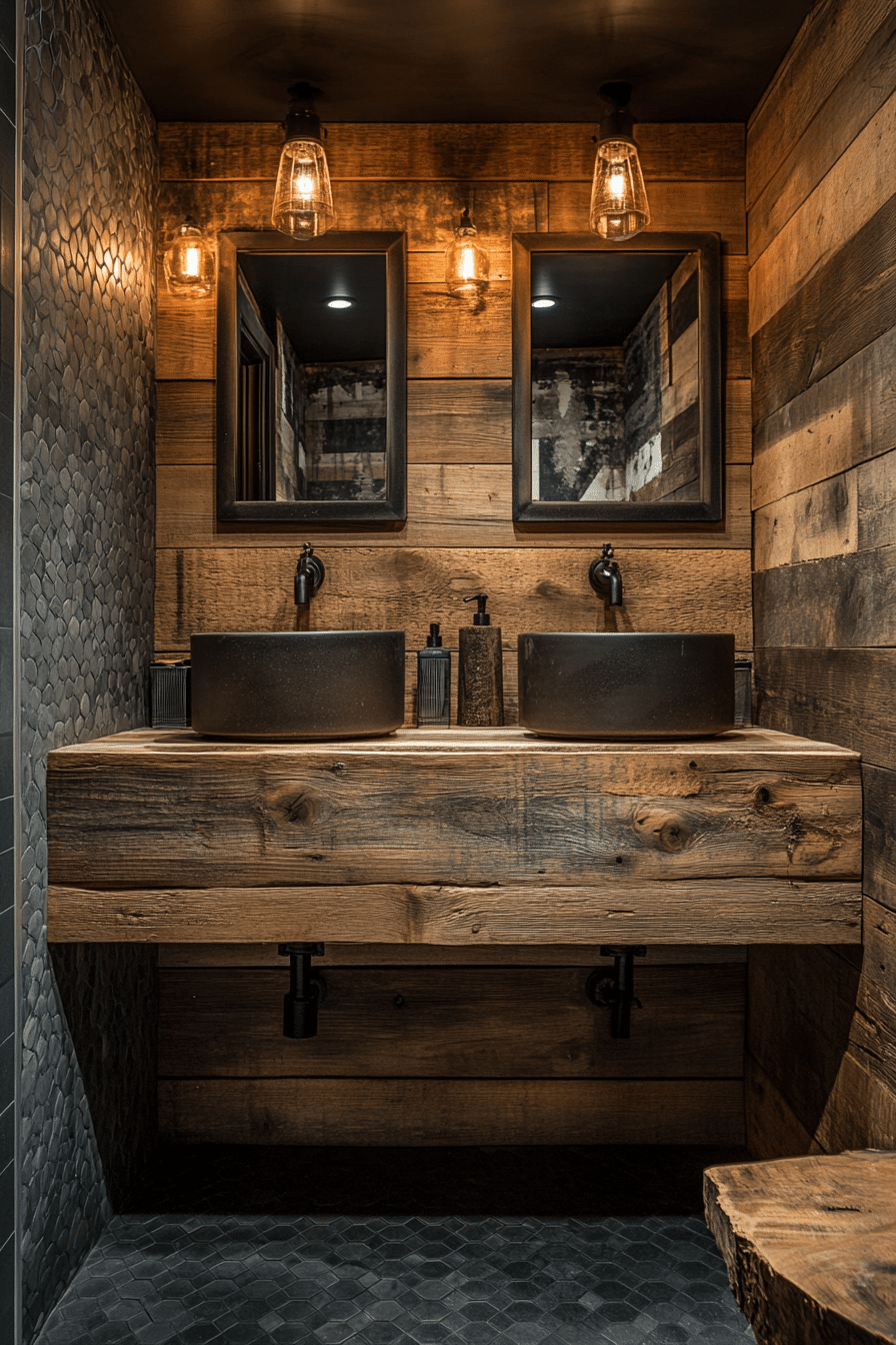 29 Industrial Restroom Ideas That Combine Modern And Rustic Elements ...