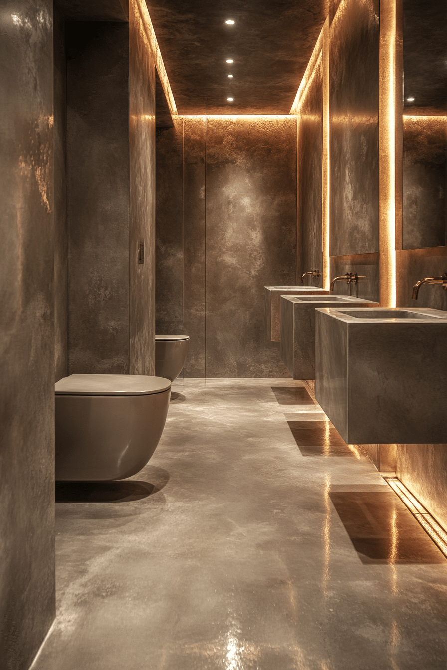 29 Industrial Restroom Ideas That Combine Modern And Rustic Elements ...