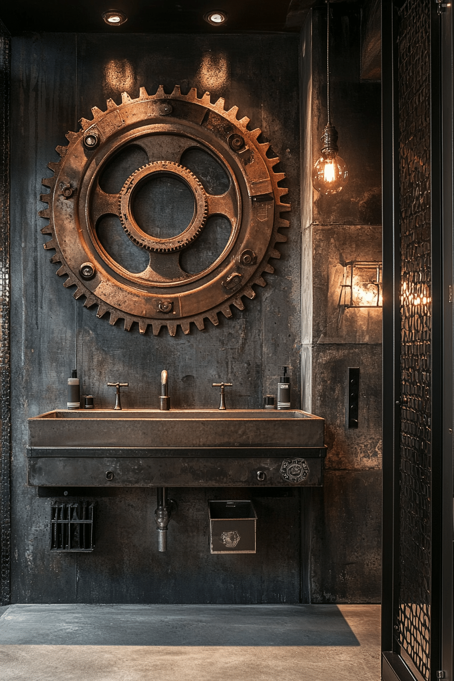 29 Industrial Restroom Ideas That Combine Modern And Rustic Elements ...
