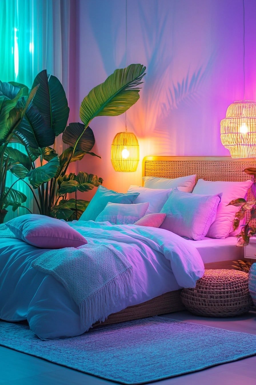 29 Neon Bedroom Ideas For A Cool And Luminous Design - Courtneys World