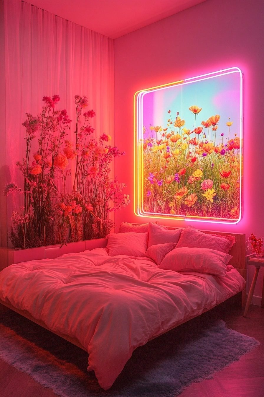 29 Neon Bedroom Ideas For A Cool And Luminous Design - Courtneys World