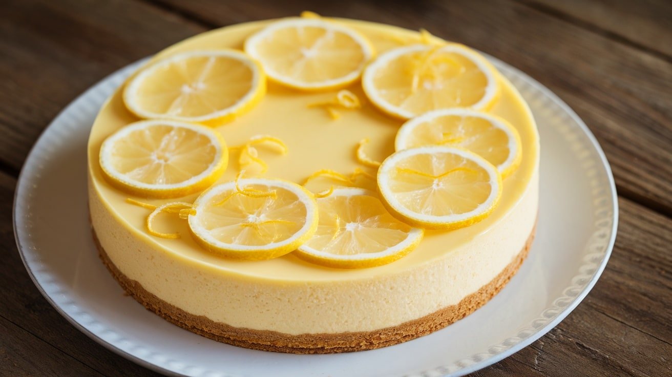 Chilled No-Bake Lemon Cheesecake Recipe - Courtneys World