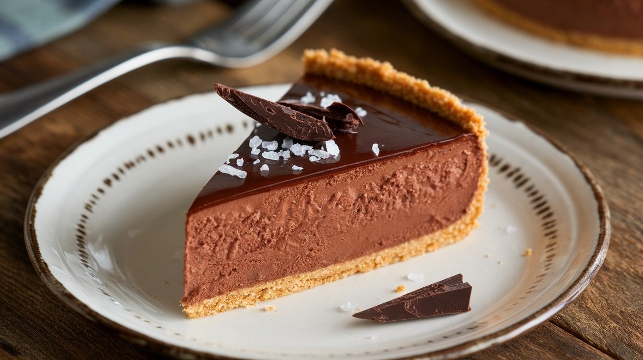 Satisfying No-Bake Dark Chocolate Sea Salt Cheesecake - Courtneys World