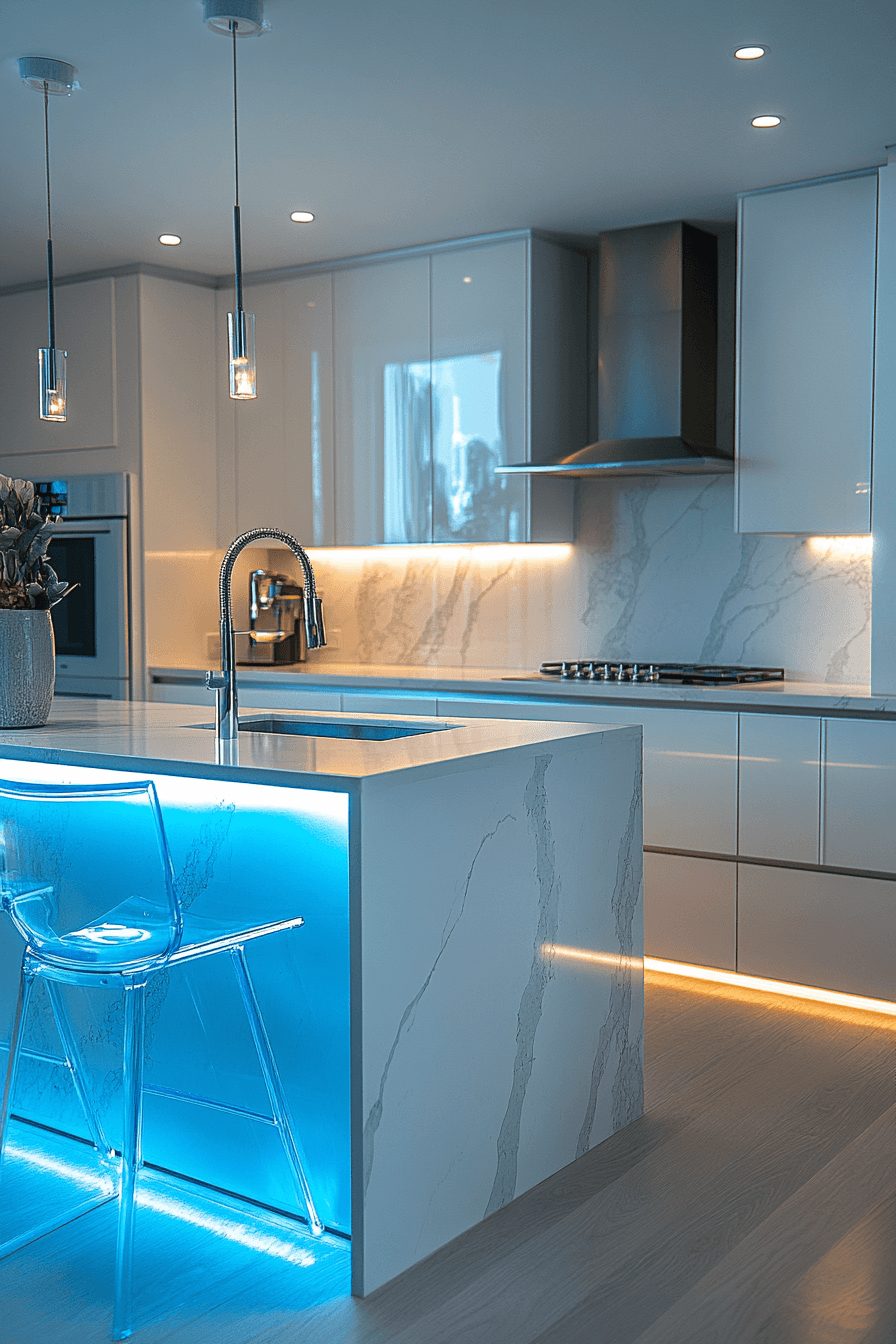 29 White Marble Kitchen Ideas To Create A Statement Cooking Area ...