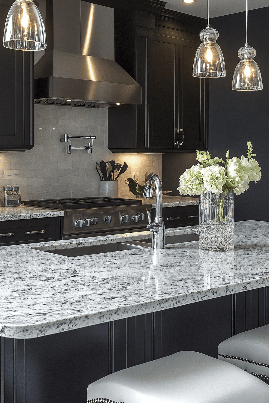 29 White Granite Countertops That Add Timeless Beauty And Fresh ...