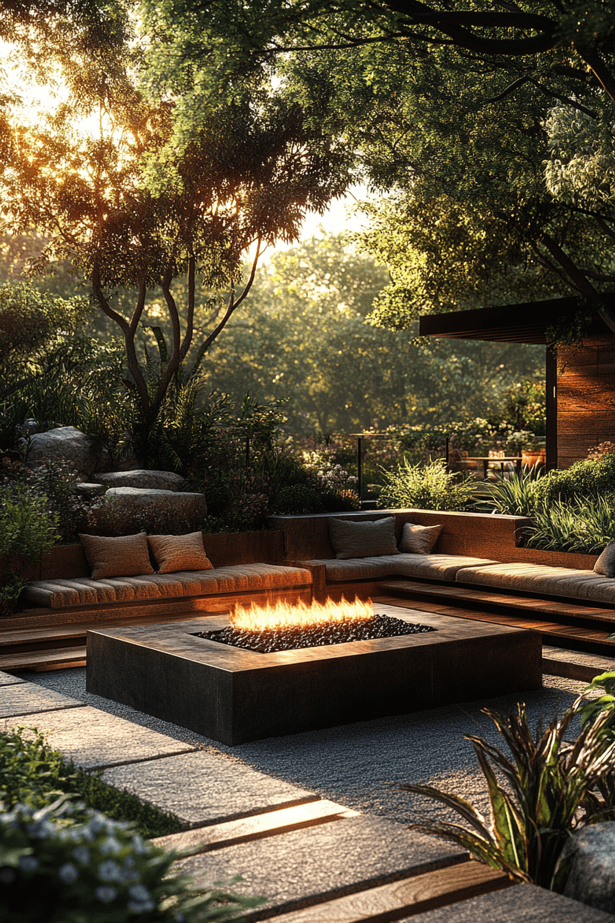 29 Backyard Fire Pit Lounge Spaces To Create Happy Memories Outdoors ...