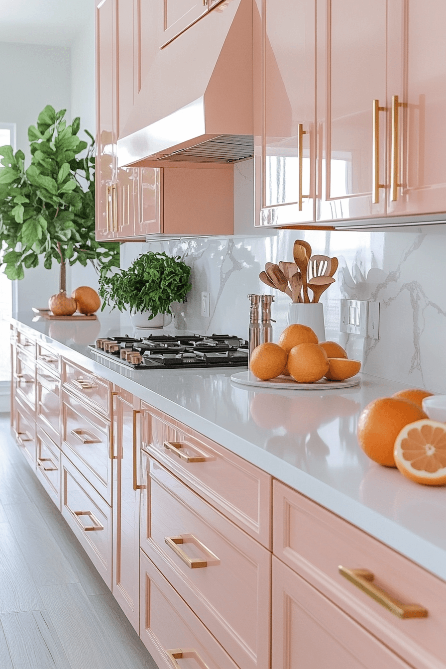 29 Rose Gold Kitchen Cabinets That Bring Glamorous Warmth And Modern ...