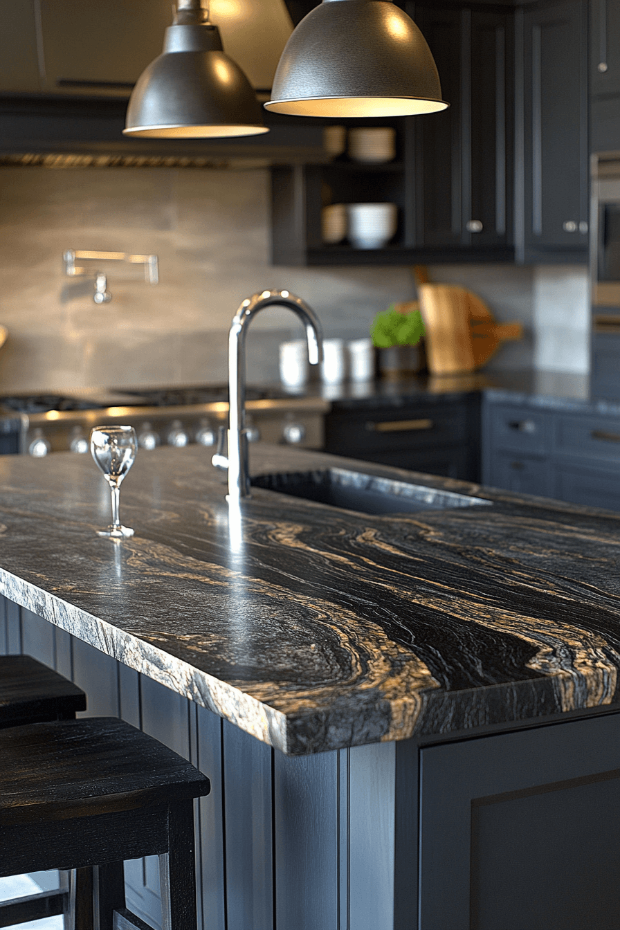 29 Black Granite Countertops That Bring Bold Sophistication To Your ...