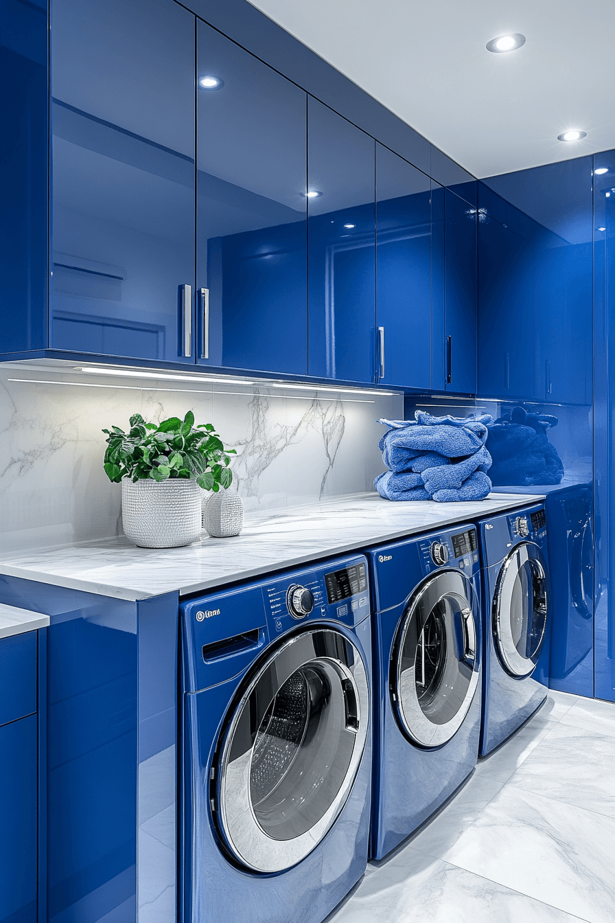 29 Blue Laundry Room Inspirations That Spark Happiness Every Wash Day ...