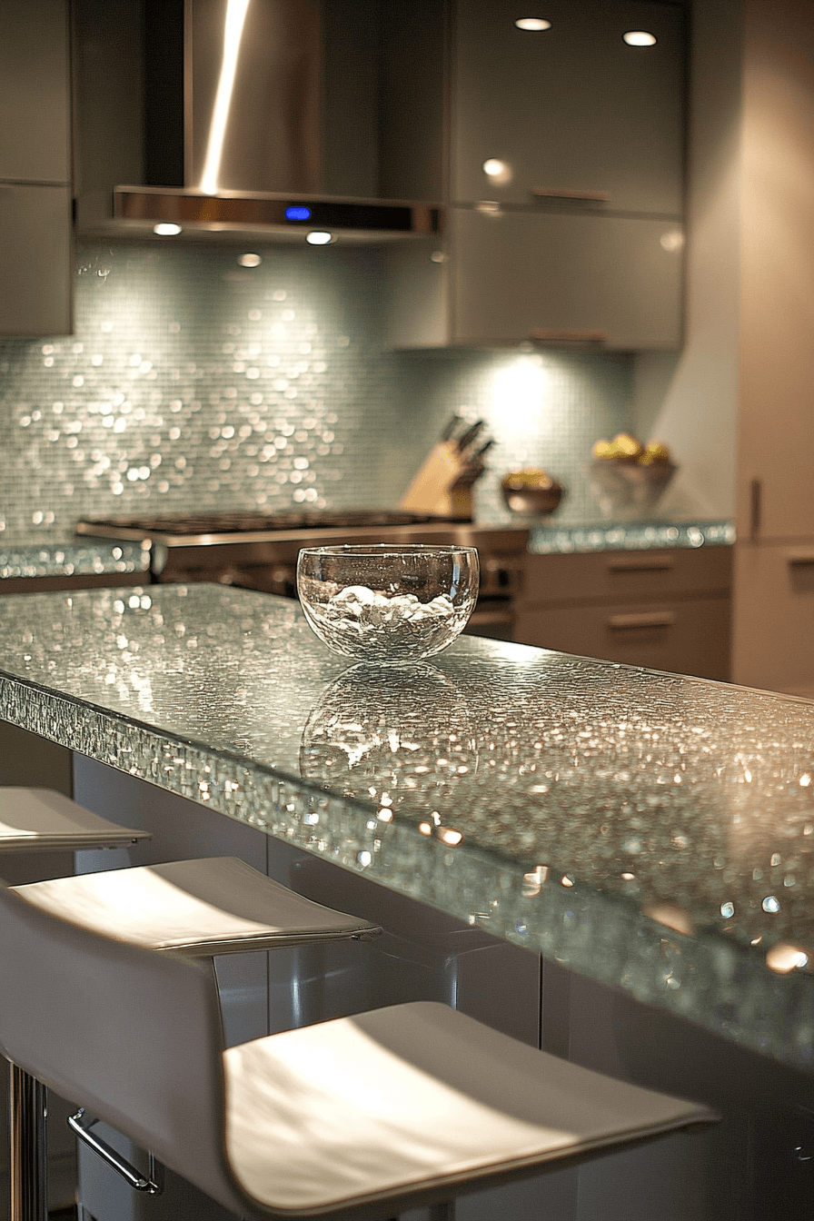 29 Recycled Glass Countertops That Bring Eco-Friendly Beauty And Modern ...