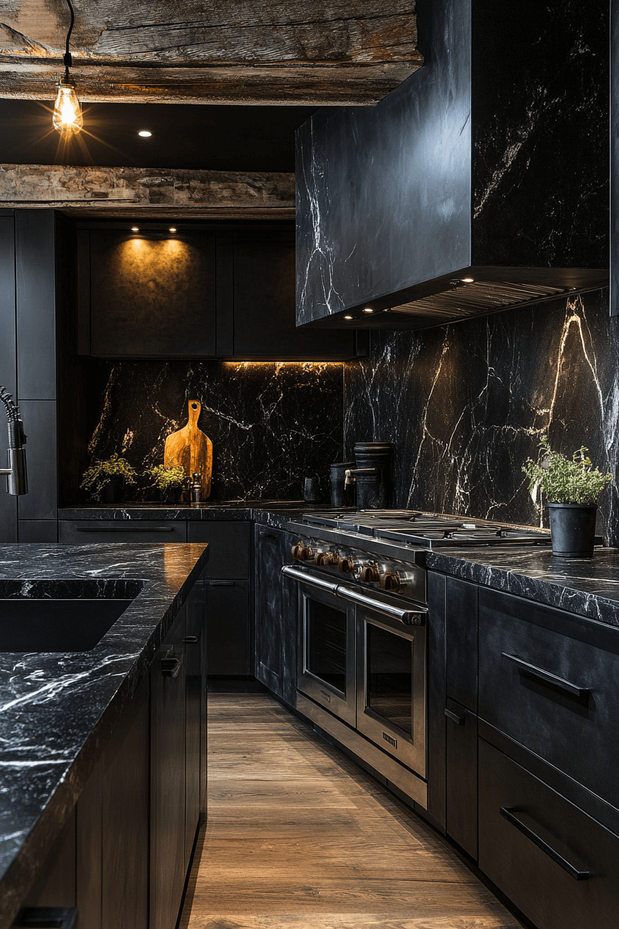 29 Black Granite Countertops That Bring Bold Sophistication To Your ...