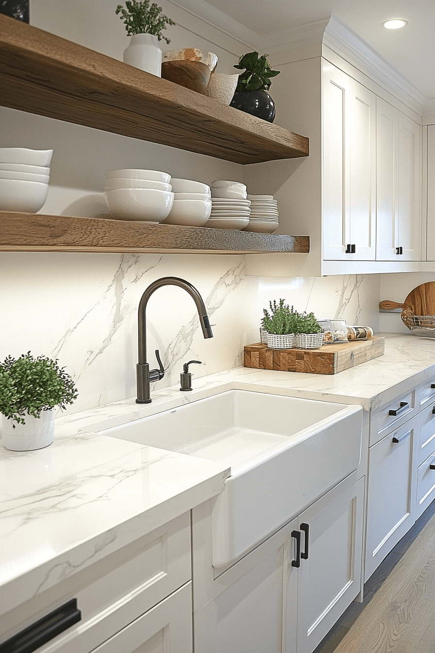 29 White Granite Countertops That Add Timeless Beauty And Fresh ...
