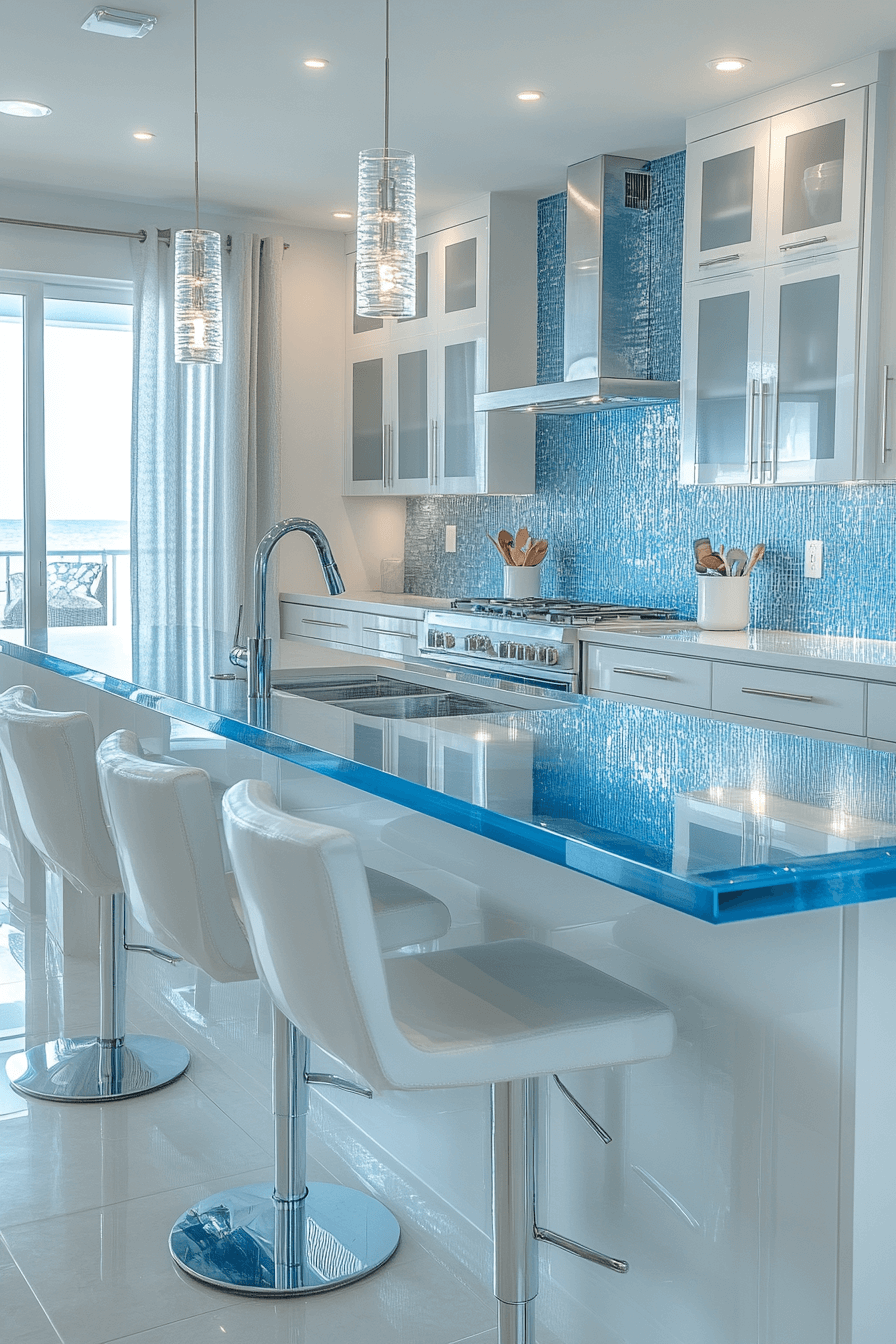 29 Recycled Glass Countertops That Bring Eco-Friendly Beauty And Modern ...