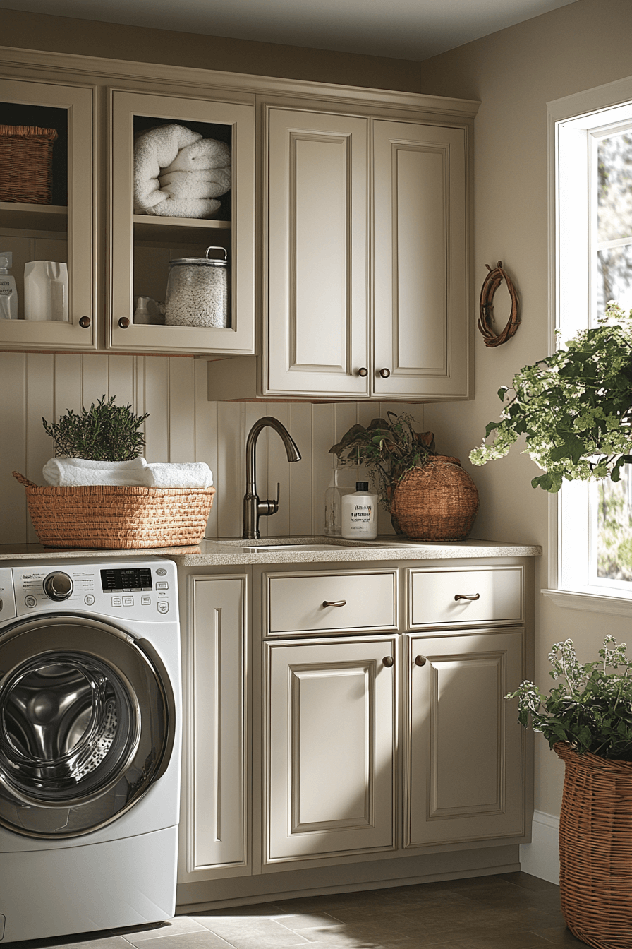29 Cottage Laundry Room Looks That Blend Rustic Beauty With Happiness ...