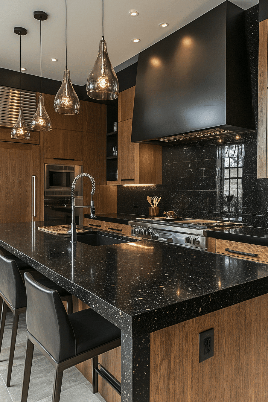 29 Black Granite Countertops That Bring Bold Sophistication To Your ...