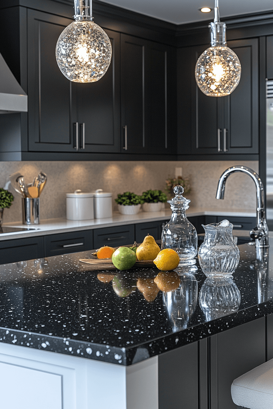 29 Black Quartz Countertops That Bring Sleek Style And Lasting Elegance ...