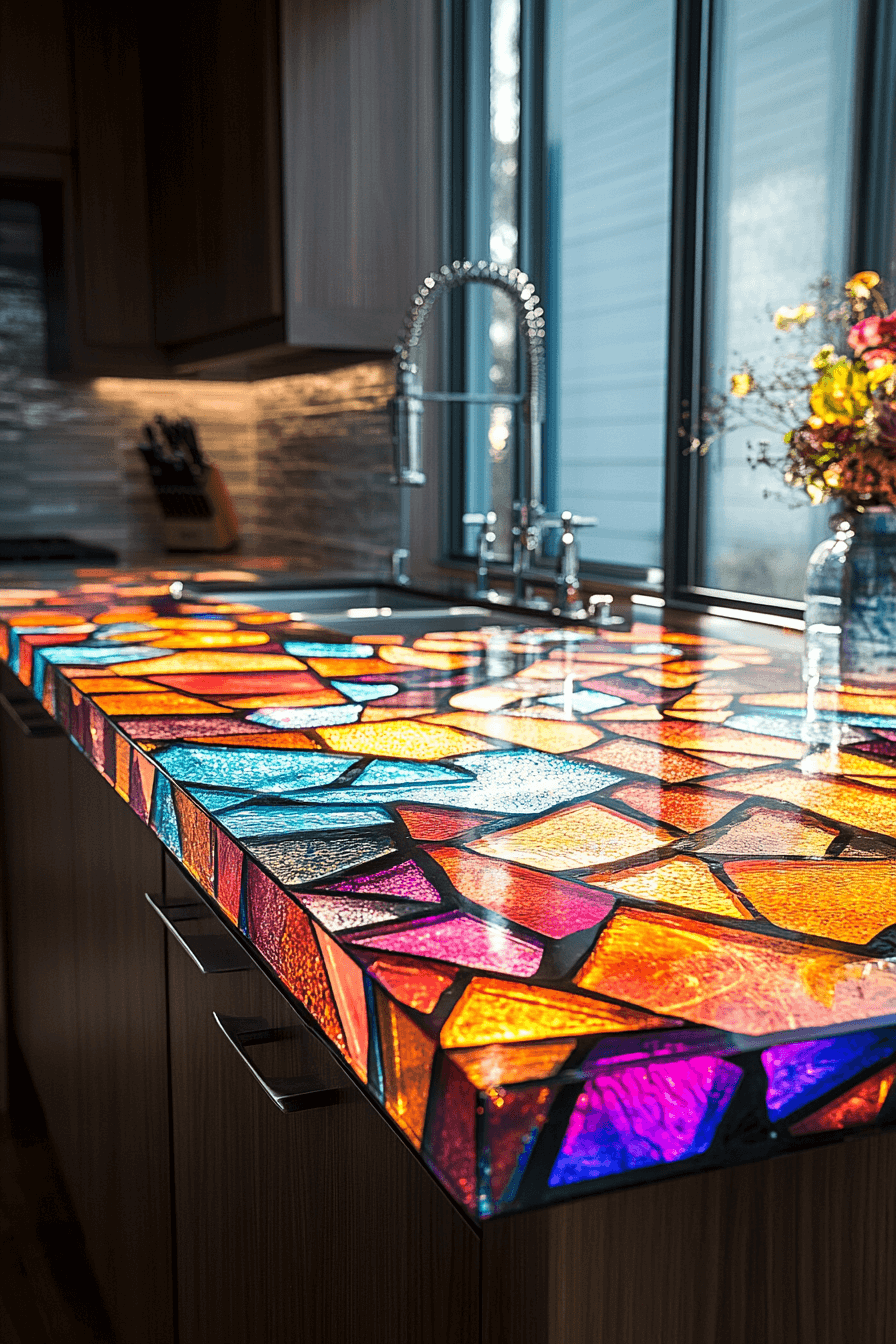 29 Recycled Glass Countertops That Bring Eco-Friendly Beauty And Modern ...