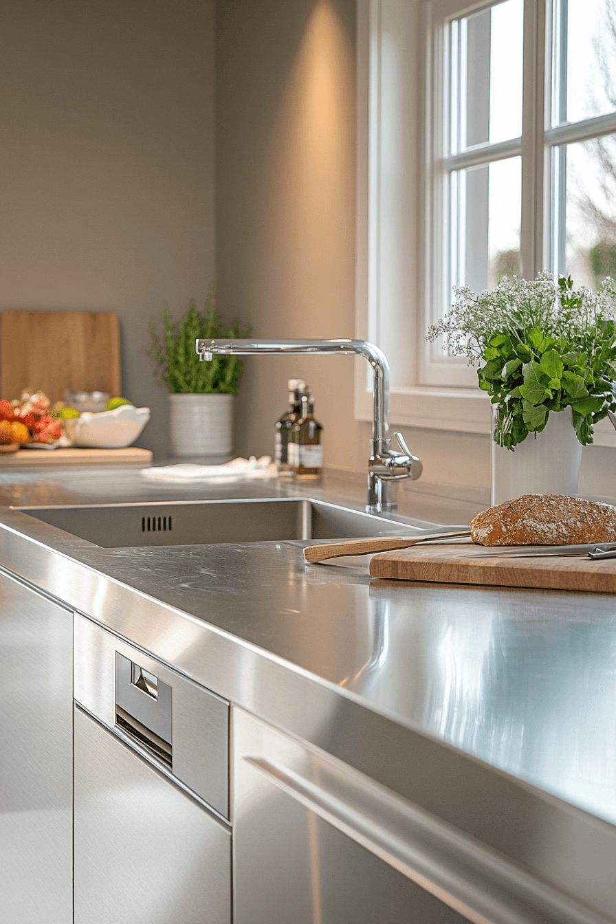 29 Stainless Steel Kitchen Countertops That Bring Sleek Style And ...