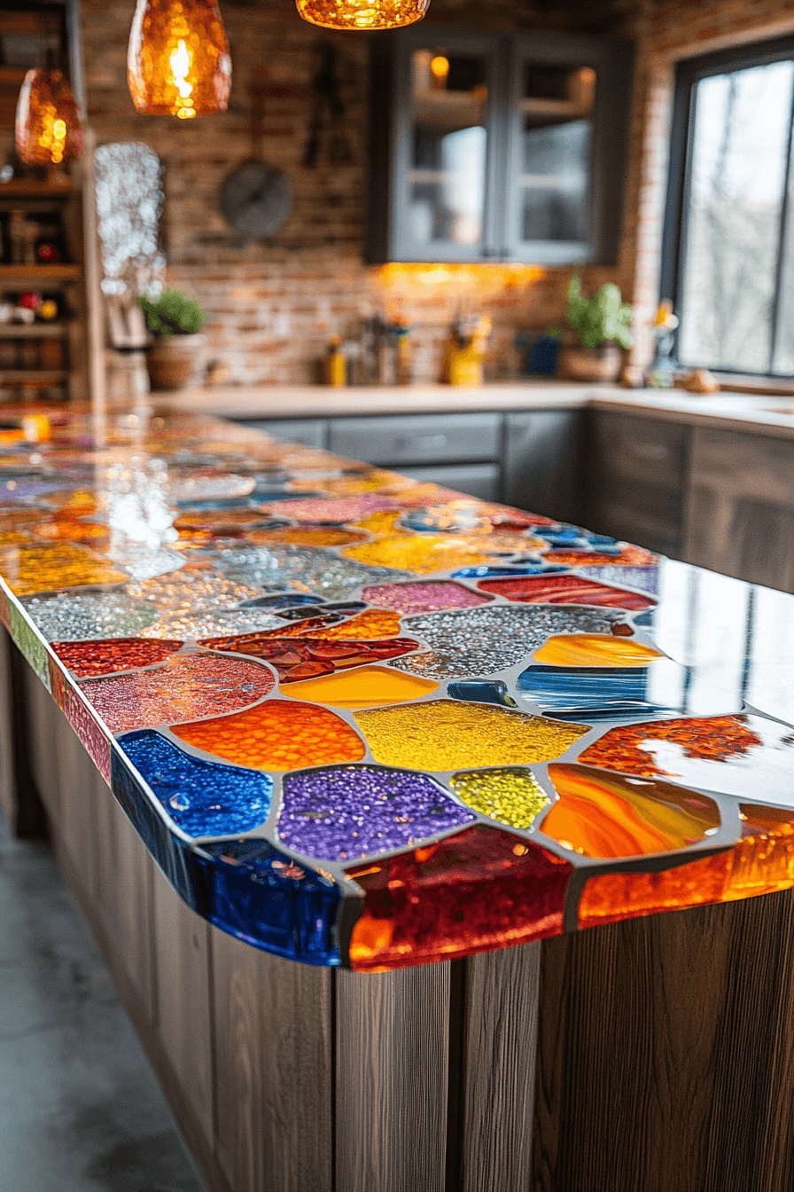 29 Recycled Glass Countertops That Bring Eco-Friendly Beauty And Modern ...