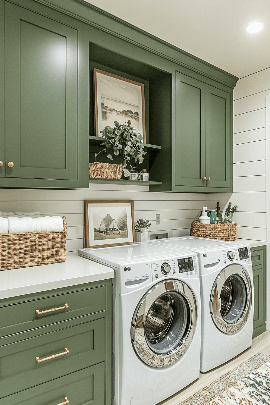 29 Green Laundry Room Designs For A Cheerful And Refreshing Space ...