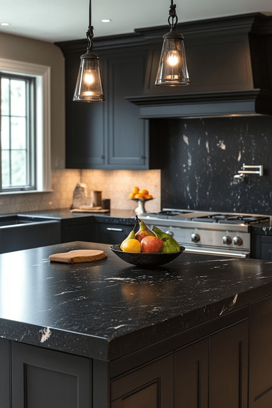 29 Black Granite Countertops That Bring Bold Sophistication To Your ...