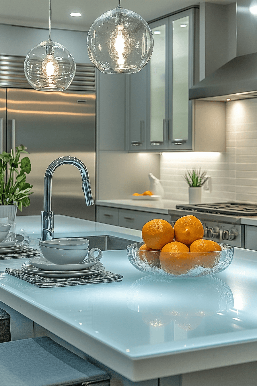 29 Recycled Glass Countertops That Bring Eco-Friendly Beauty And Modern ...