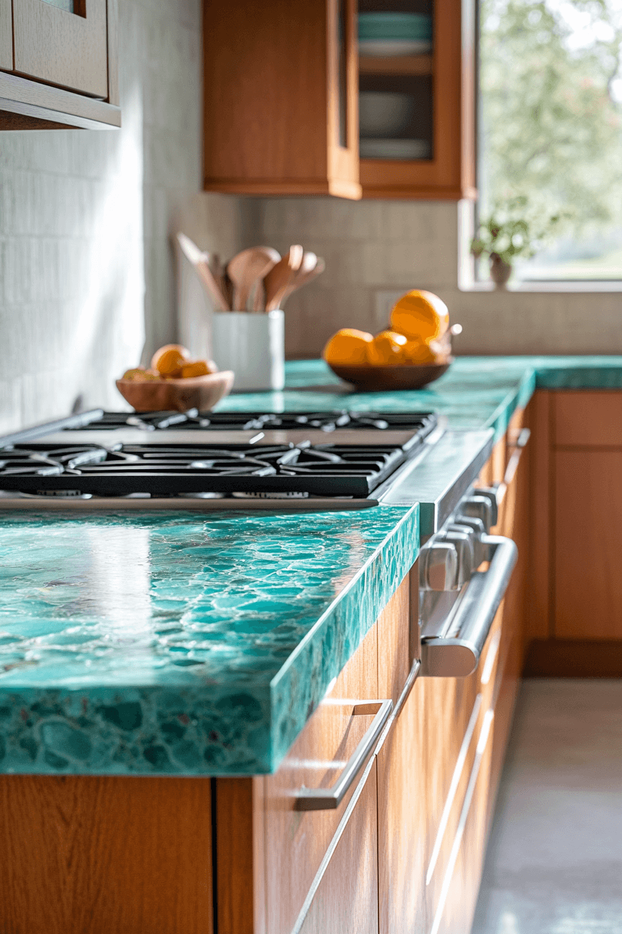 29 Recycled Glass Countertops That Bring Eco-Friendly Beauty And Modern ...