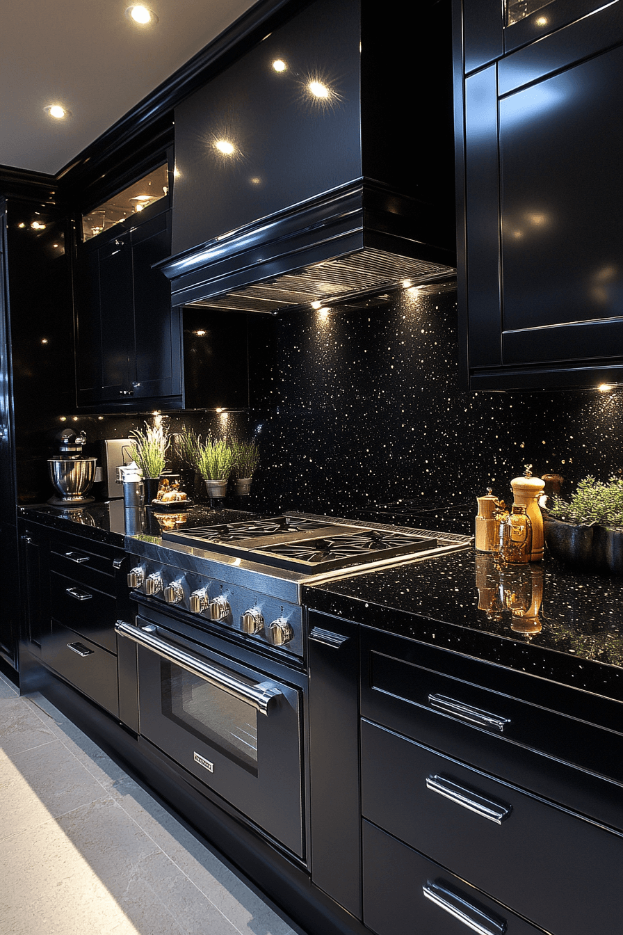 29 Black Granite Countertops That Bring Bold Sophistication To Your ...