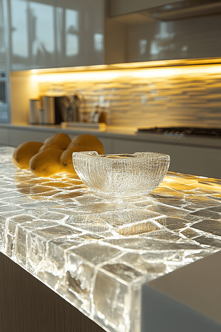 29 Recycled Glass Countertops That Bring Eco-Friendly Beauty And Modern ...