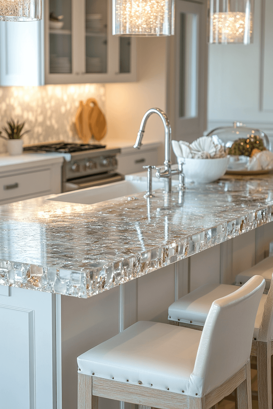 29 Recycled Glass Countertops That Bring Eco-Friendly Beauty And Modern ...