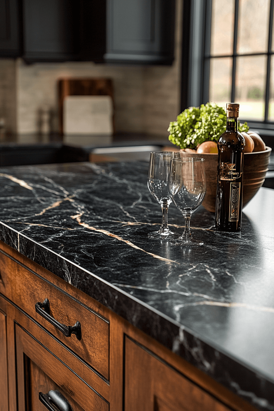 29 Black Granite Countertops That Bring Bold Sophistication To Your ...