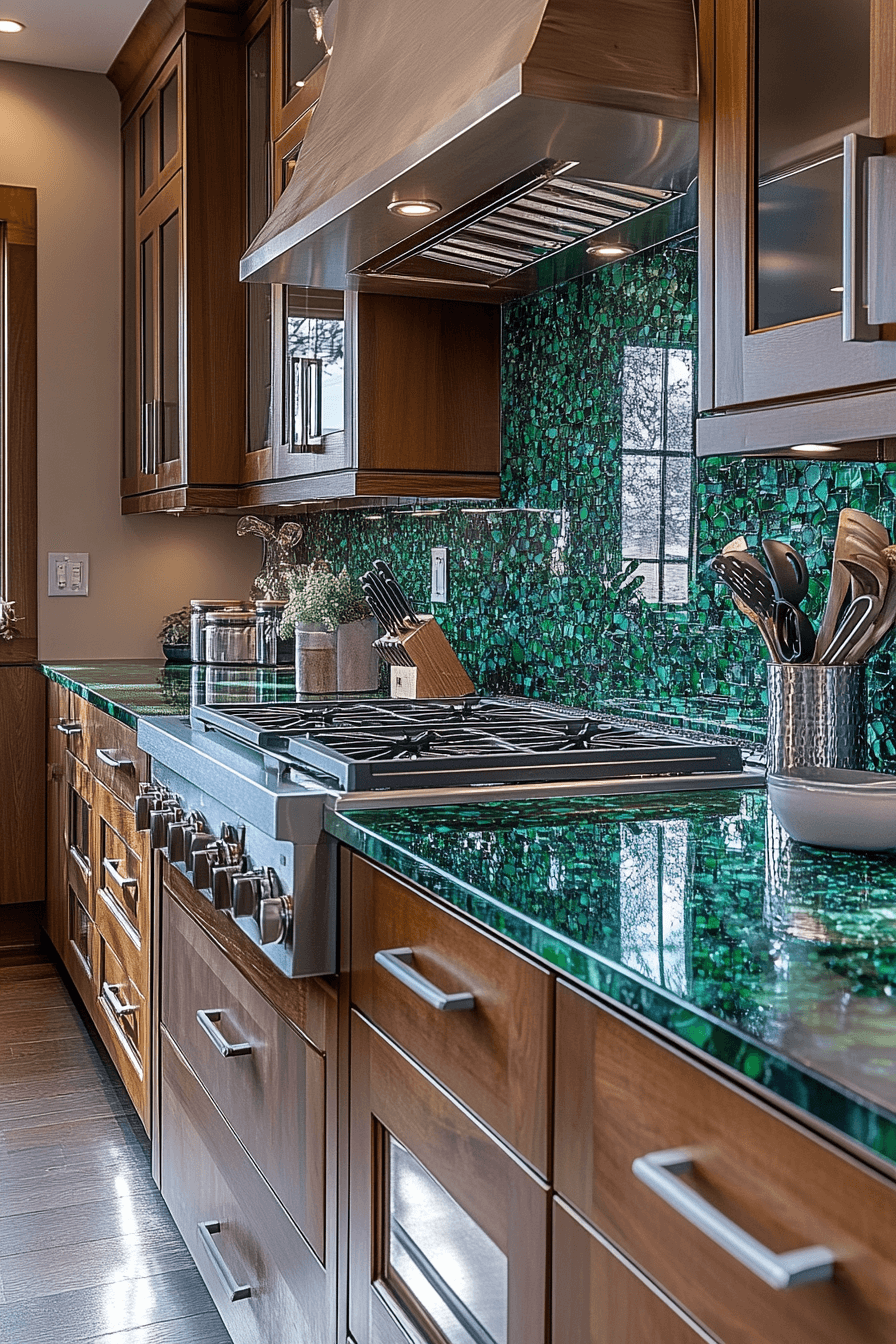 29 Recycled Glass Countertops That Bring Eco-Friendly Beauty And Modern ...