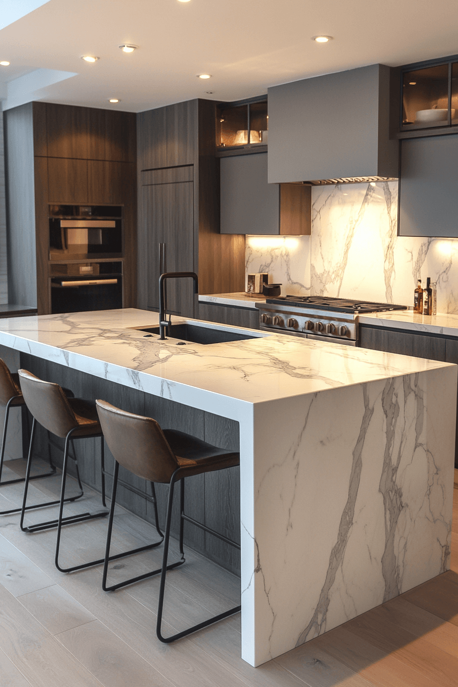29 White Marble Countertops That Bring Bright Elegance And Timeless ...