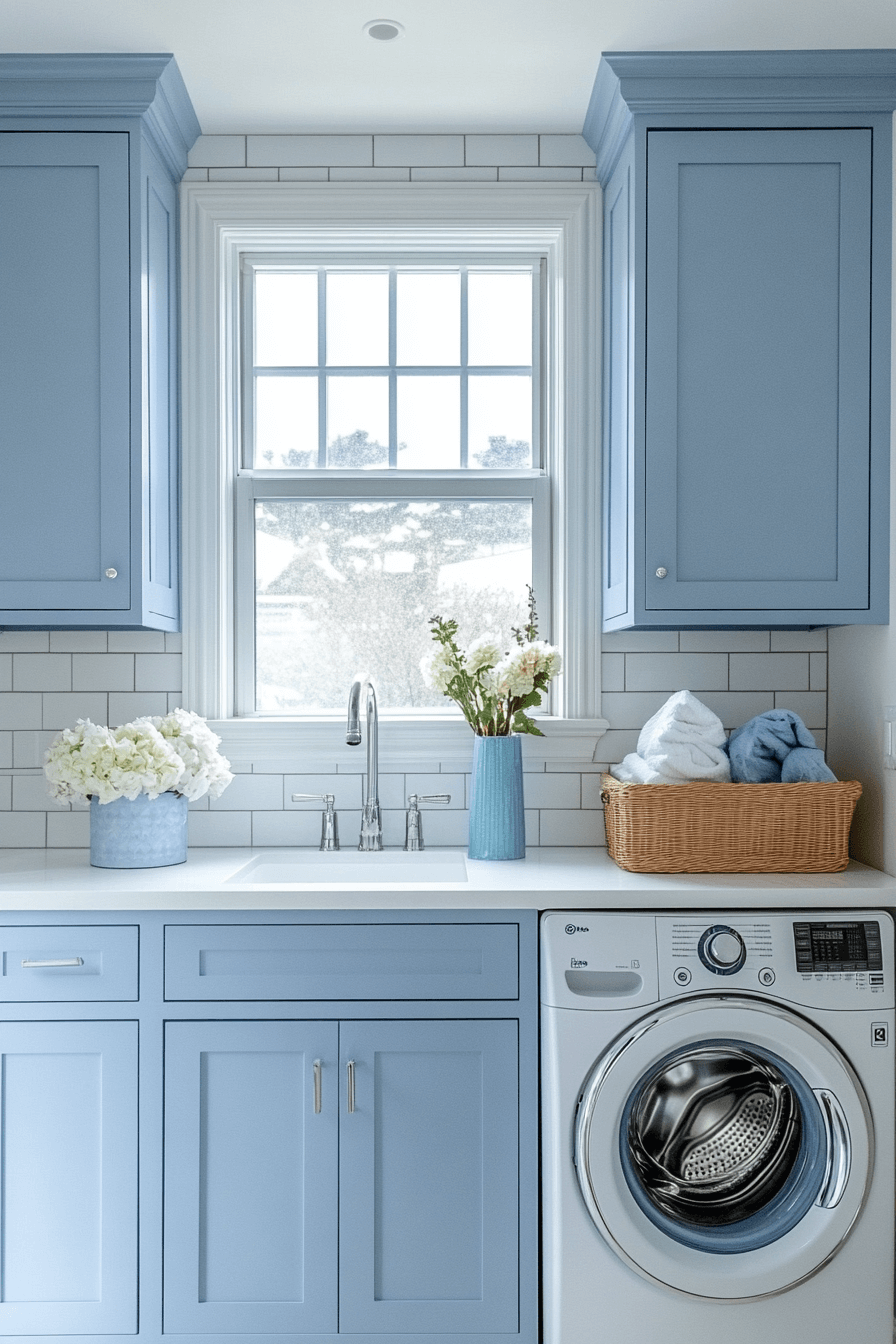 29 Blue Laundry Room Inspirations That Spark Happiness Every Wash Day ...