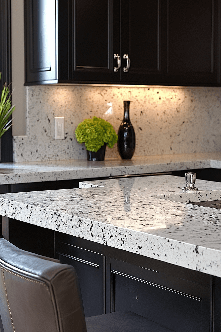 29 White Granite Countertops That Add Timeless Beauty And Fresh ...