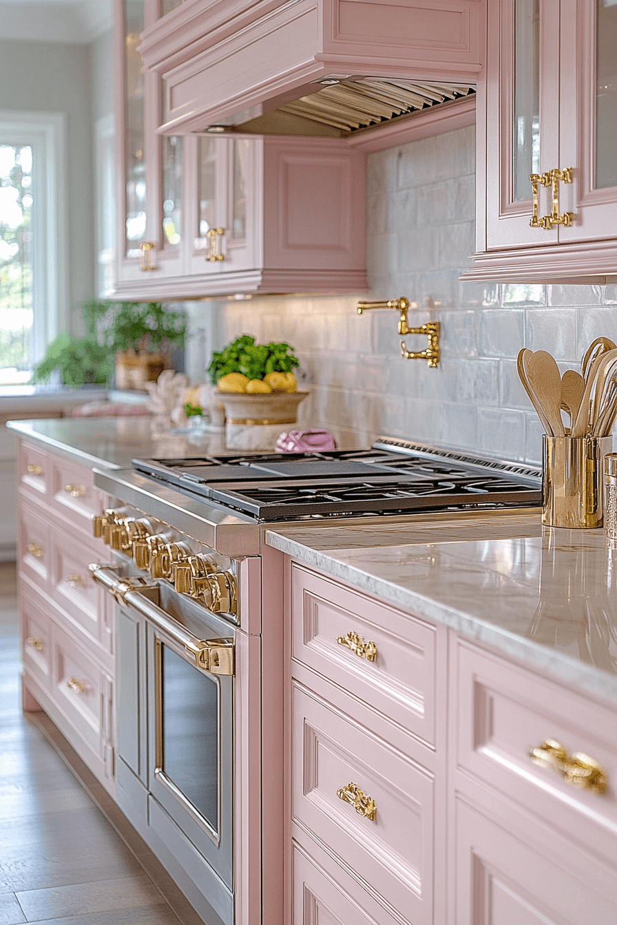 29 Rose Gold Kitchen Cabinets That Bring Glamorous Warmth And Modern ...