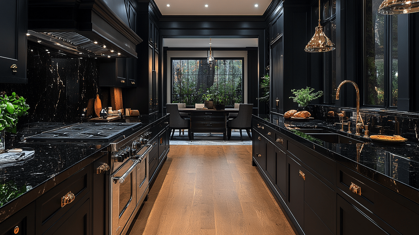 29 Black Granite Countertops That Bring Bold Sophistication To Your ...