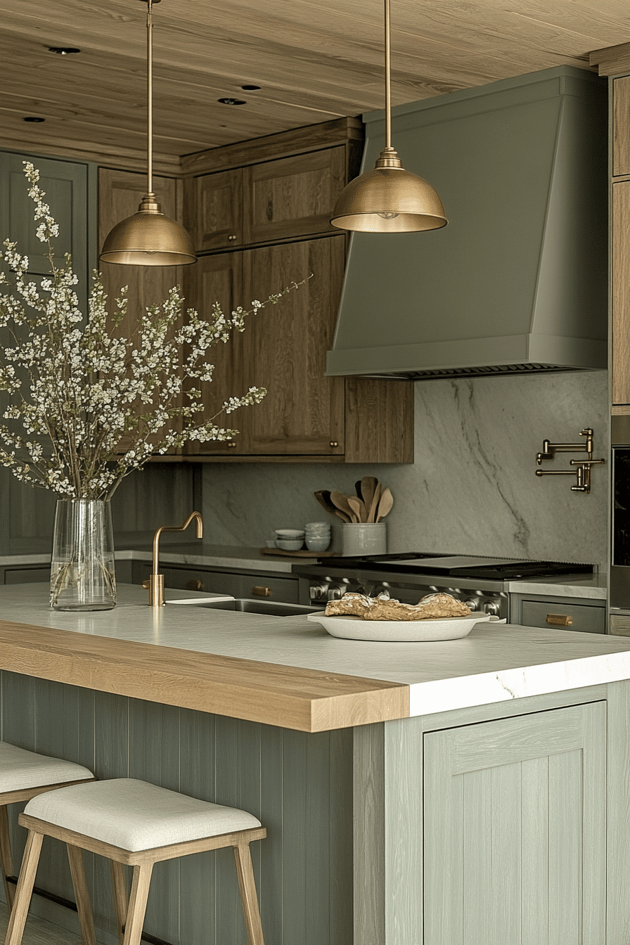 29 Sage Green And Wood Kitchen Ideas For A Calm Beautiful Space ...