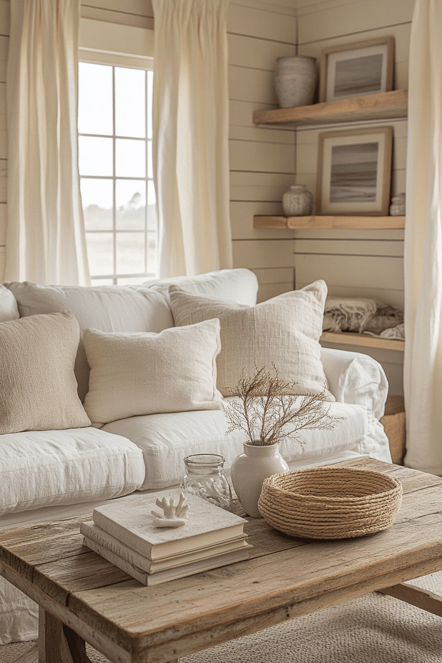 29 Coastal Farmhouse Decor Ideas That Feel Calm And Comfortable ...